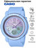 Наручные часы CASIO Baby-G, голубой, фиолетовый