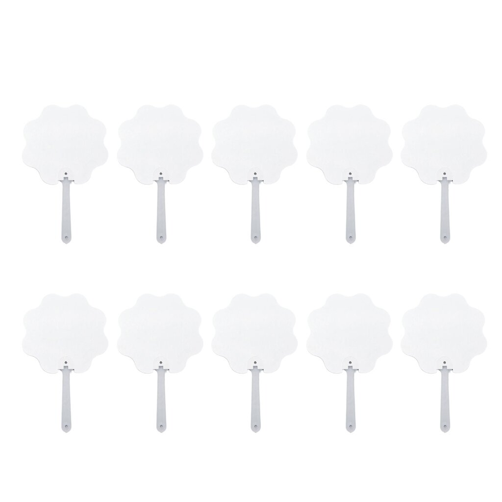 Набор из 10 ручных церковных вееров с двусторонней сублимацией для персонализации на свадьбах и вечеринках