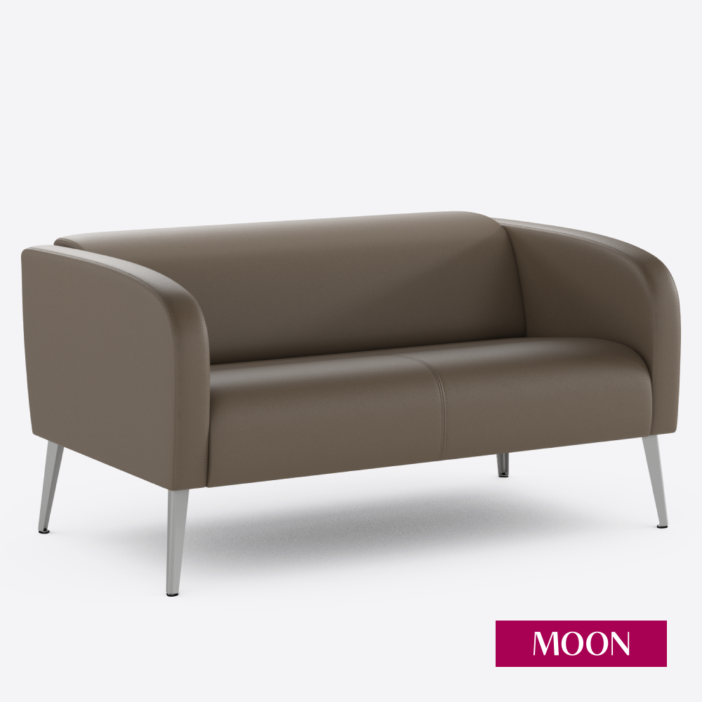 Диван MOON 151 экокожа, цвет капучино, нераскладной, 134*84*70, эксклюзивная высокоэластичная пена (UniqFoam)