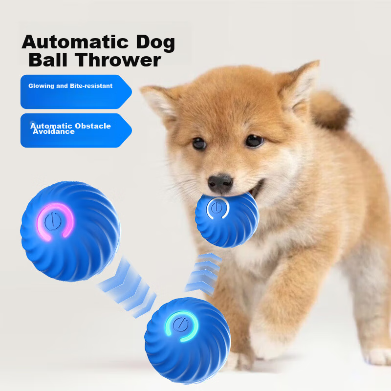 Huanchong Pet Dog Toy, Automatic Avoidance Ball, Electric Walking Ball, Self-Entertaining for Puppies, Durable And Chew-Resistant