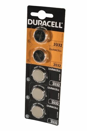 Дисковая литиевая батарейка Duracell CR2032 BL5, 5 шт.