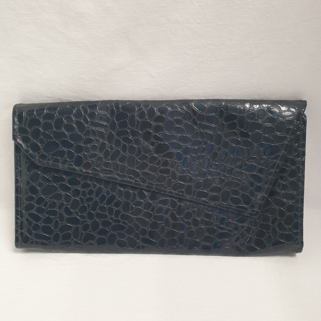 Клатч - сумка 34х17 см, кожзам стиль под крокодиловую кожу. Винтаж.