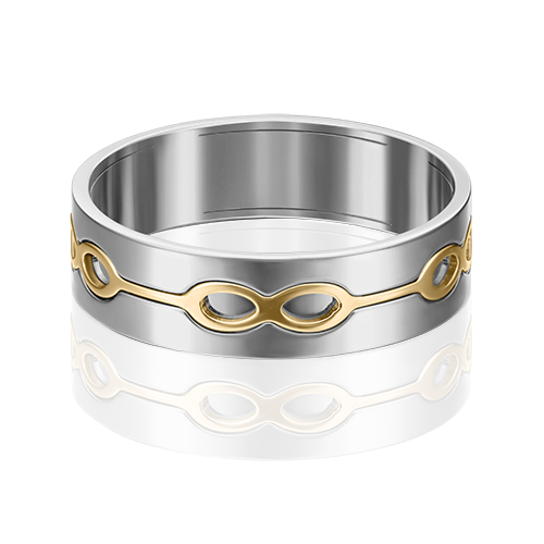 Кольцо, белое золото, 585 проба