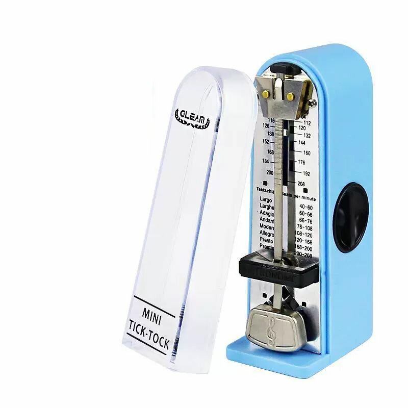 Портативный механический метроном с цифровым счетом 11x5,2x3,5 см