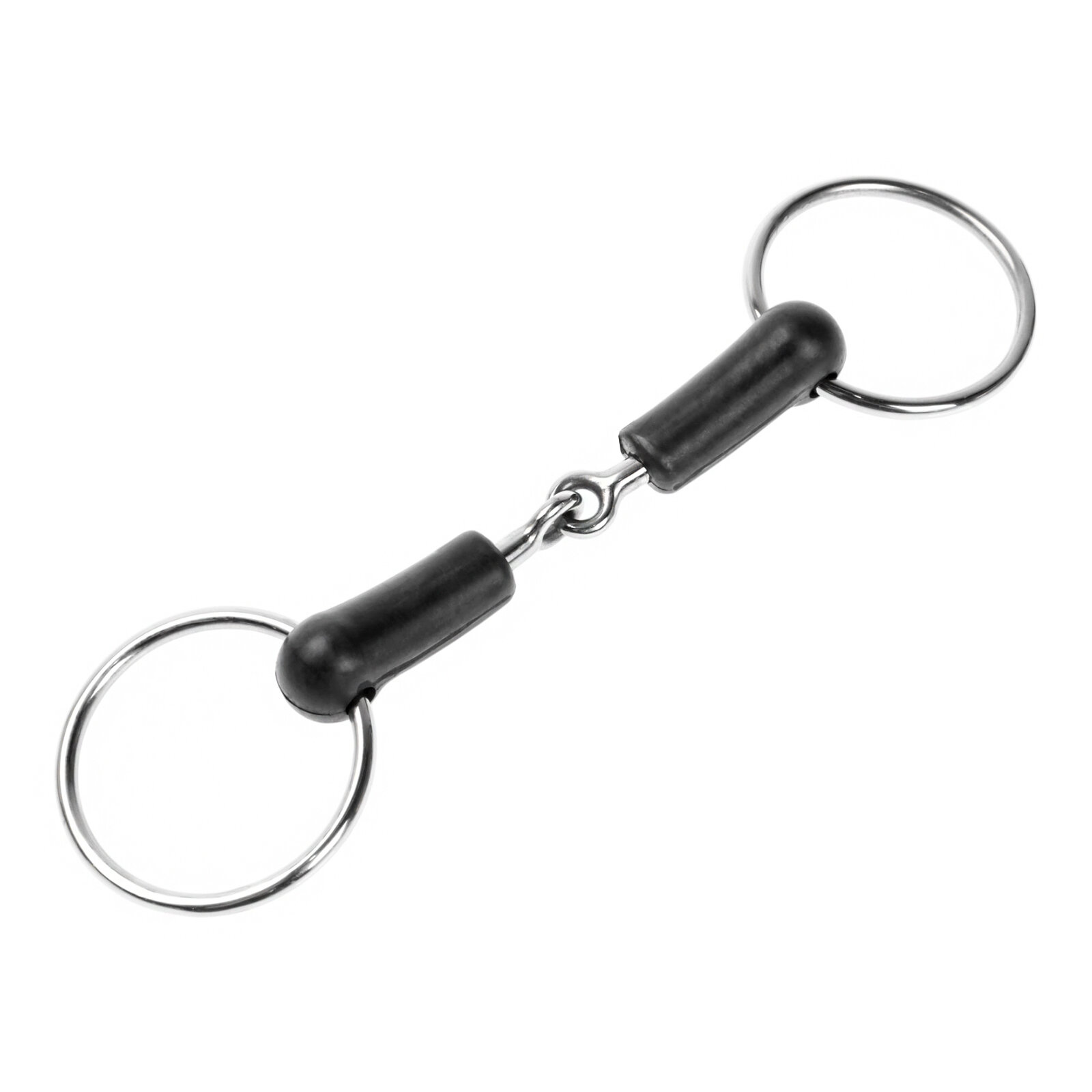 Удило для лошади с гипоаллергенным пластиком, 140 мм, металл