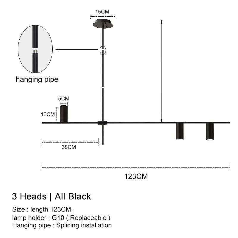 OKUDO черная люстра