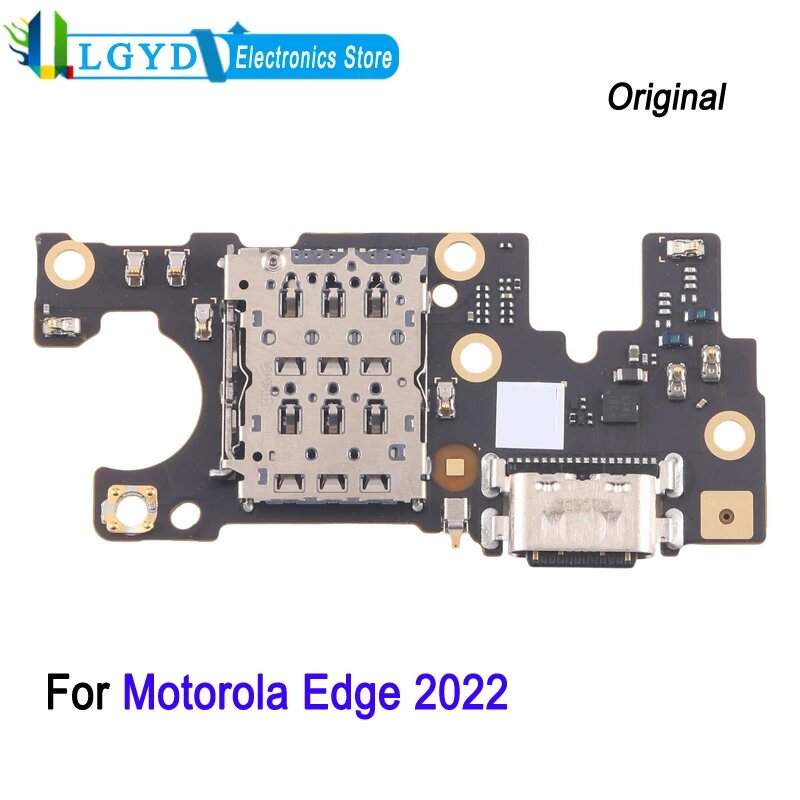 Оригинальная плата порта зарядки для Motorola Moto Edge 2022, XT2205, USB-док-станция для зарядки телефона, ремонт, запасная часть