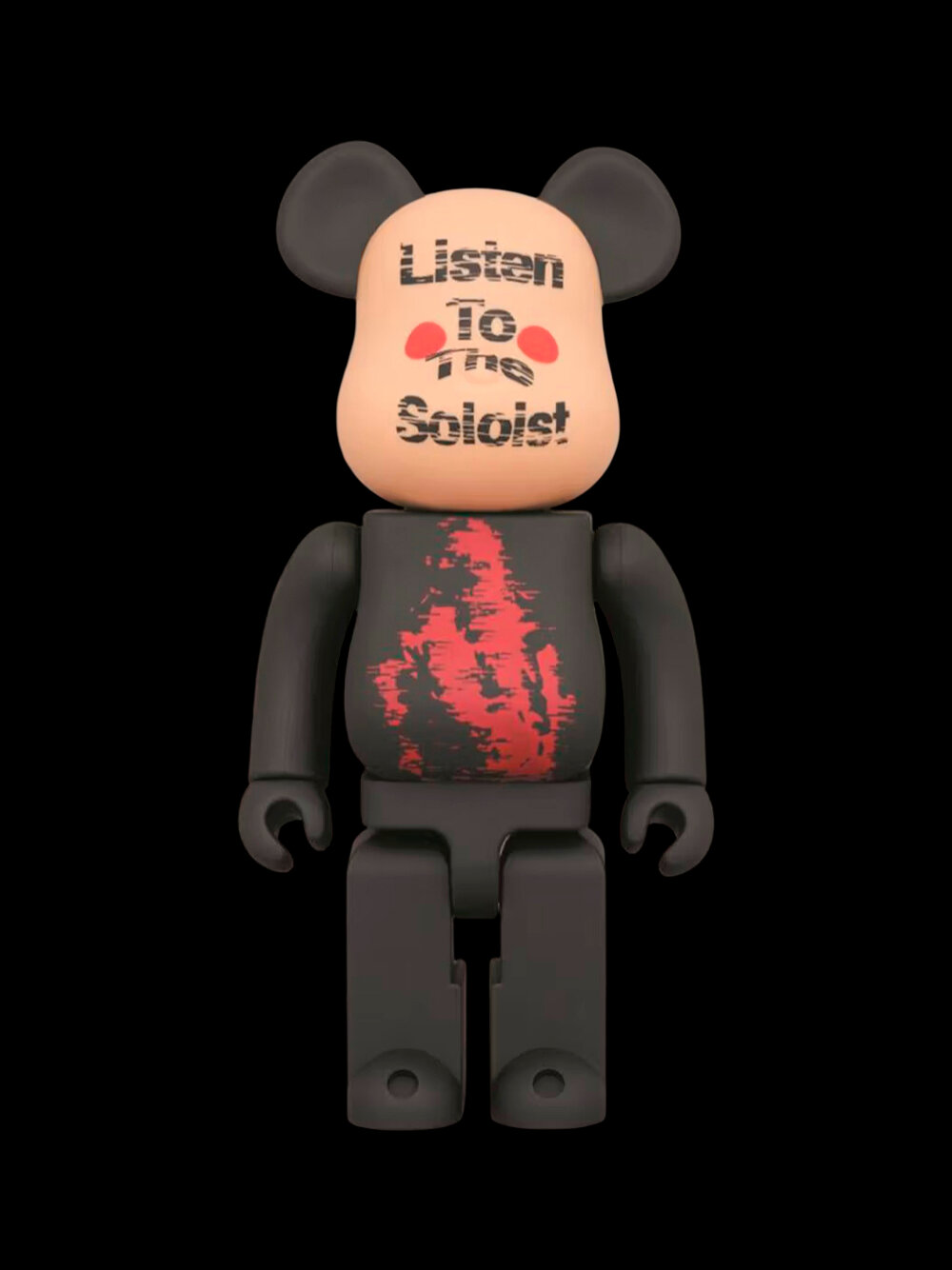 Коллекционная оригинальная фигура Bearbrick x TAKAHIROMIYASHITA TheSoloist PausePlay 400% / 28 см высота / ABS пластик