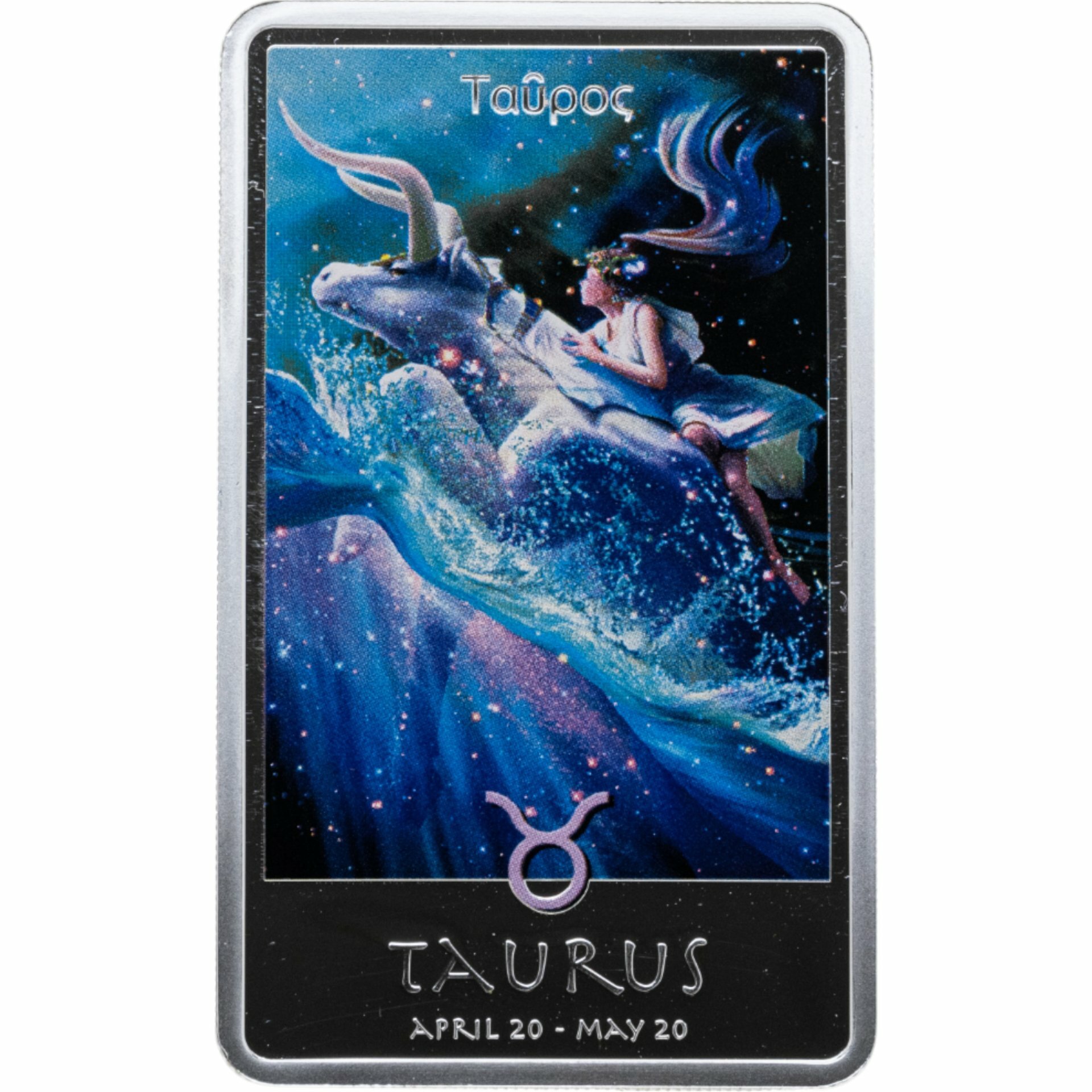 Ниуэ 2 доллара 2012 "Знаки Зодиака - Телец" в буклете, Серебро 999, в сохранности Proof