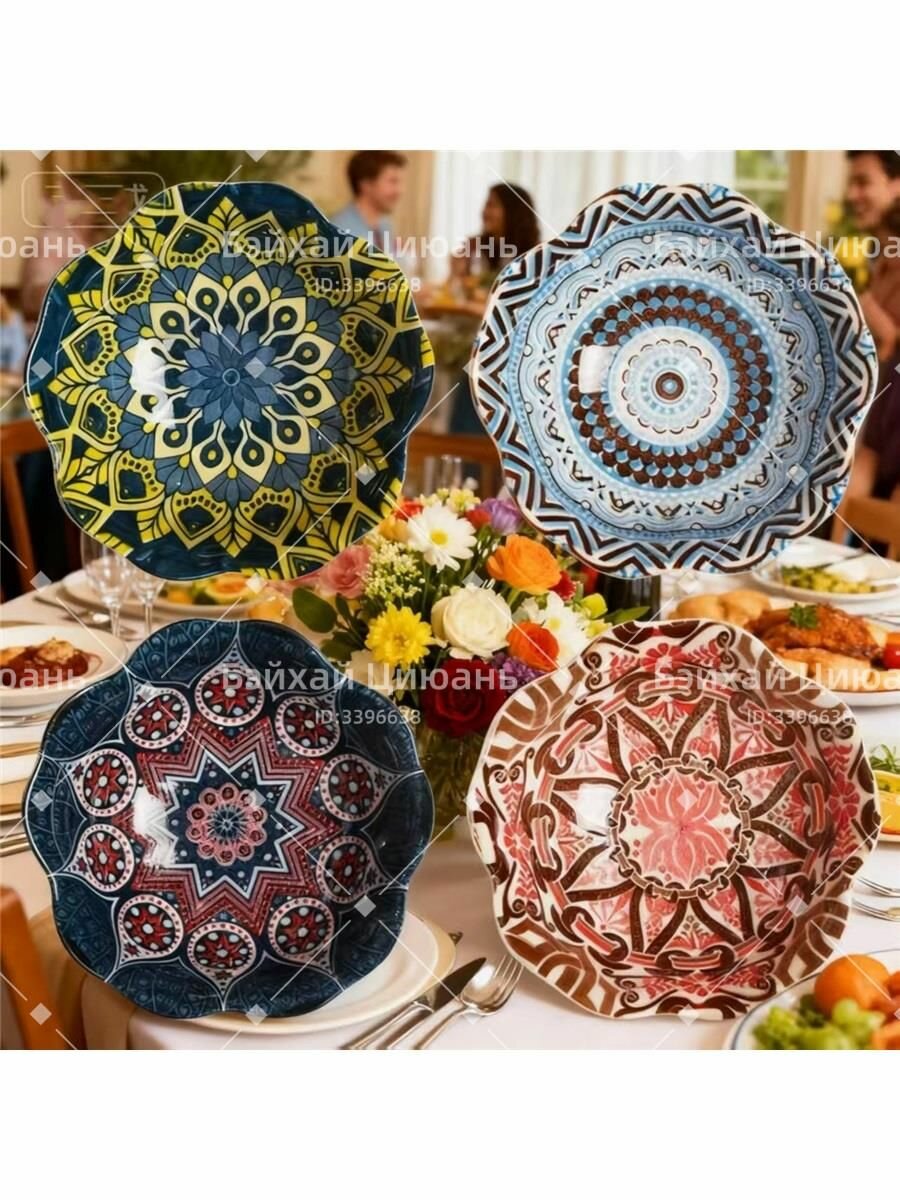 Набор розеток для варенья с декоративными узорами