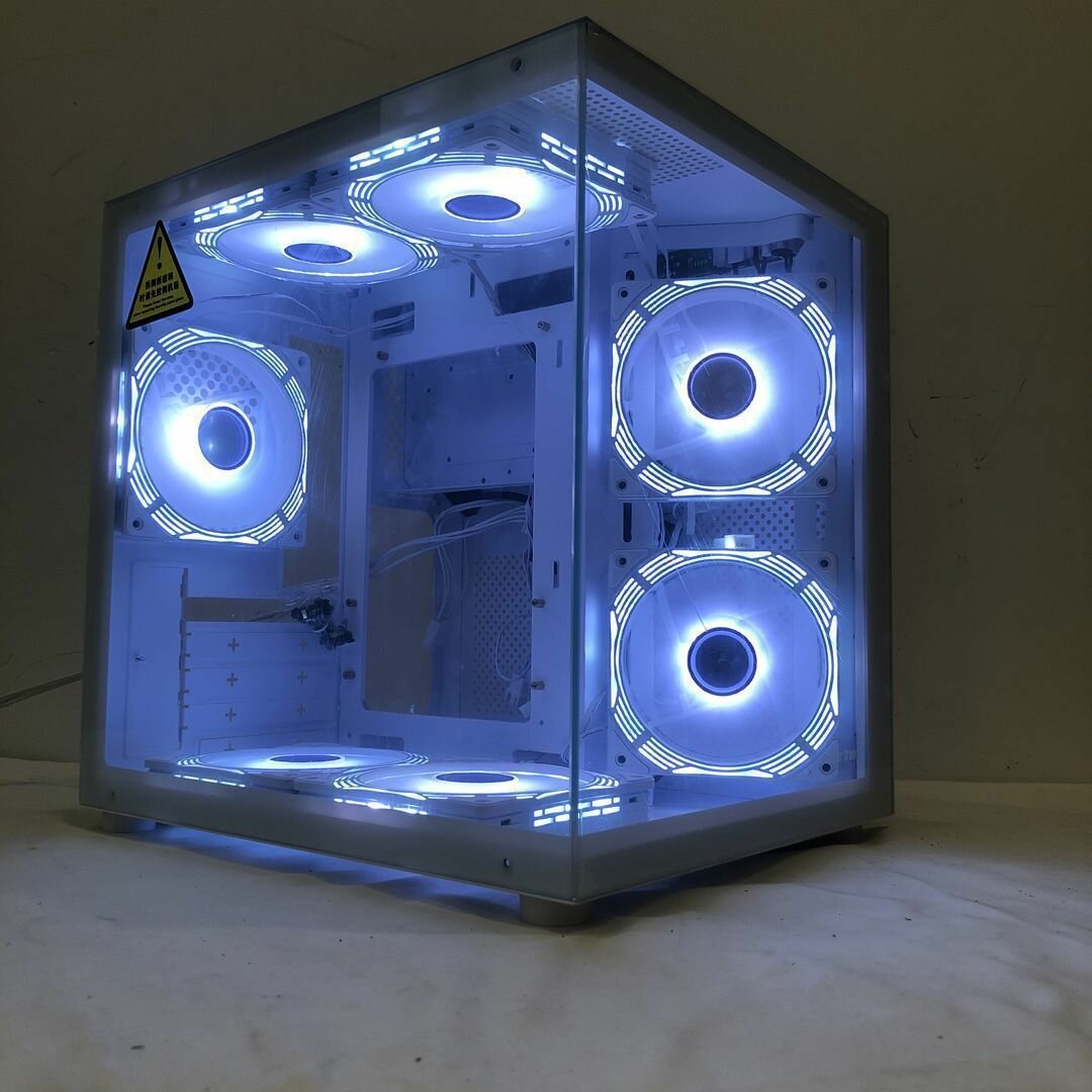 Корпус для компьютера MINI Host MATX, настольный, для сборки DIY, игровой, с прозрачной боковой панелью, корпус для киберспорта с водяным охлаждением