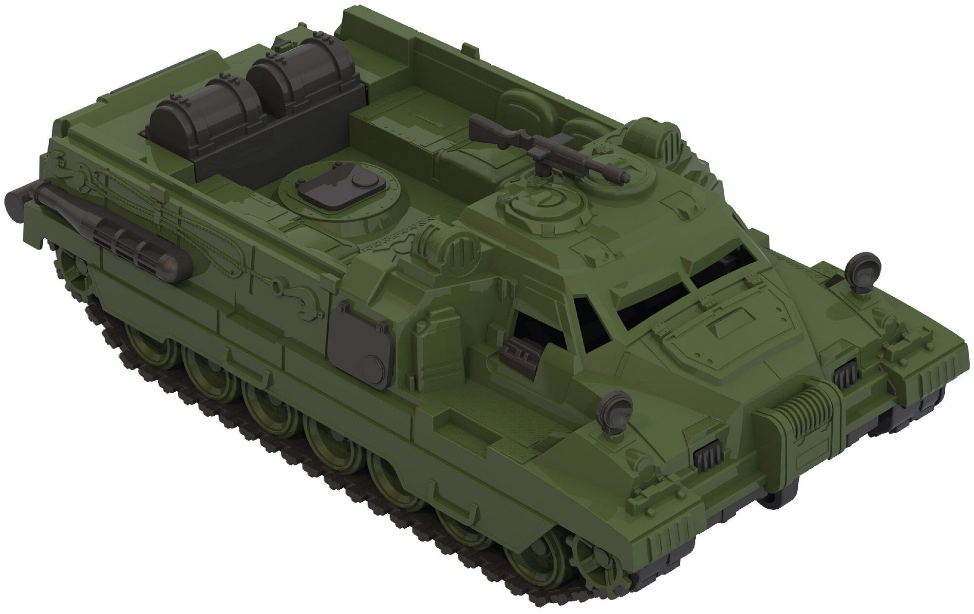 Вездеход Страж, военная игрушка, зеленый цвет, 16х31х11 см, безопасный пластик