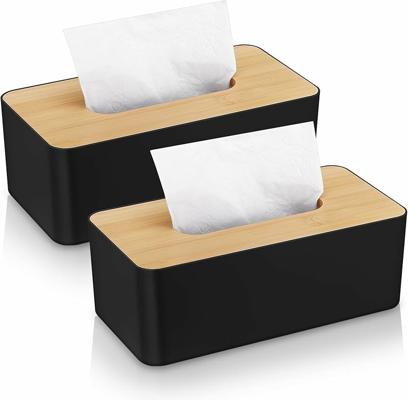 2 шт. Чехлы для коробок салфеток квадратные пластиковые держатели для салфеток