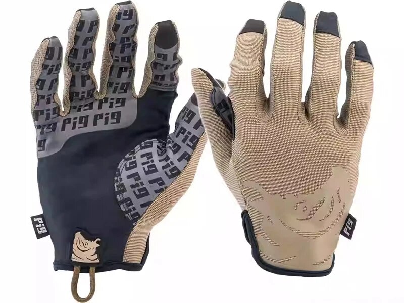 Тактические перчатки PIG FDT Style Черный, М, Sandy color