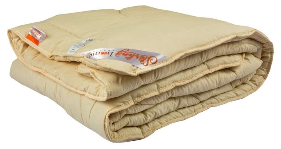 Одеяло Sterling Home Textile "Овечка", овечья шерсть, стеганое, 140 см x 205 см