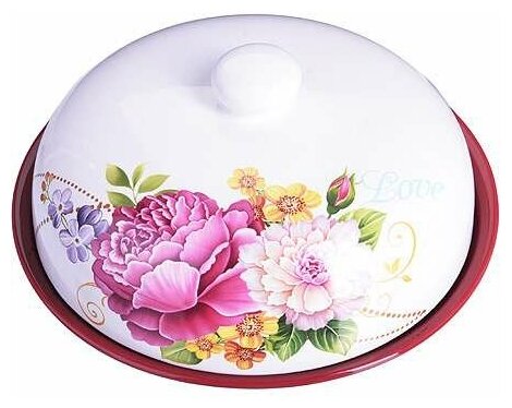 Блюдо для блинов 23,8х11см Букет Loraine 26235 KSMB-26235