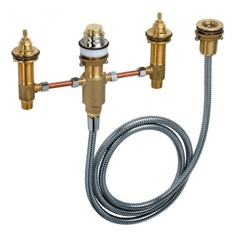 Hansgrohe 13244180 Смеситель для ванны, на борт, на 4 отверстия, внутренняя часть