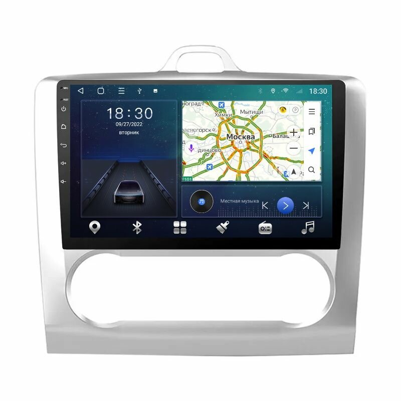 Магнитола CRS-300 Форд Фокус 2 с климатом Ford Focus 2 - Android 13 - Процессор 8 ядер - Carplay - DSP 36 полос - 4G(Sim)