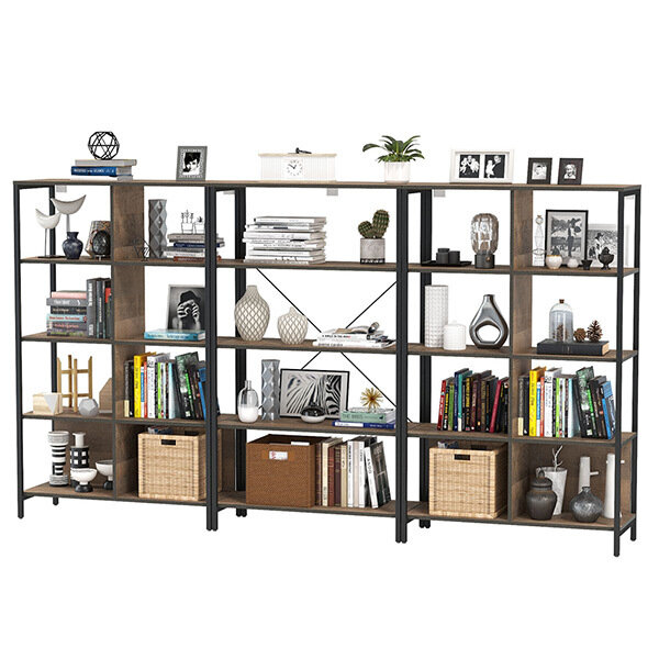 Трувор 13.151.02 Стеллаж + 13.151.01 Стеллаж + 13.151.02 Стеллаж, цвет дуб гранж песочный/интра