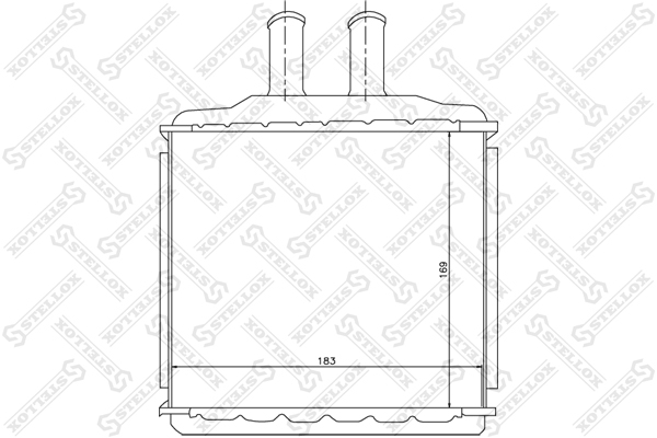 Радиатор печки Chevrolet Lacetti All 03> Stellox 10-35105-SX