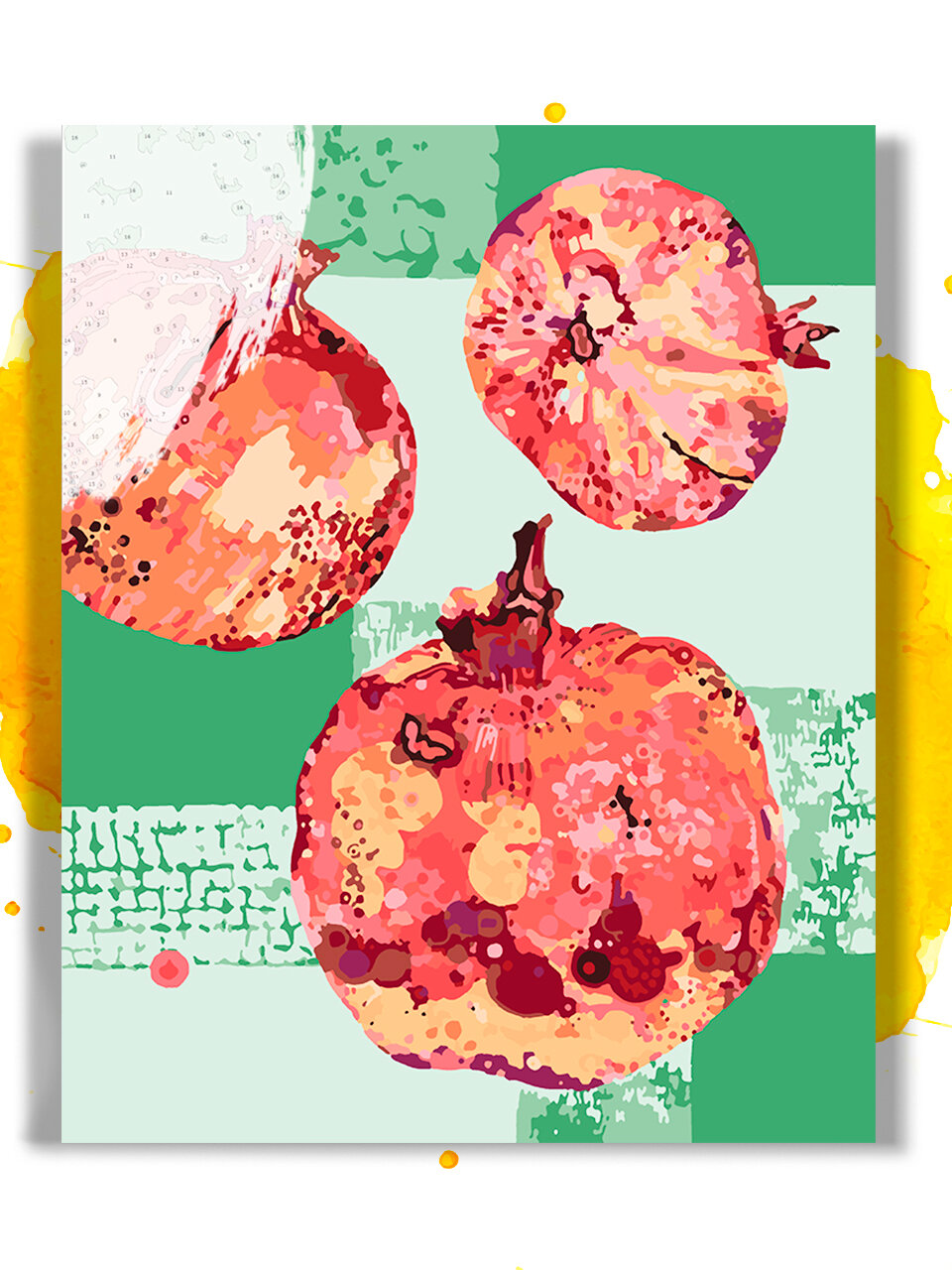 Картина по номерам на холсте Гранаты Арт, 40 х 50 см