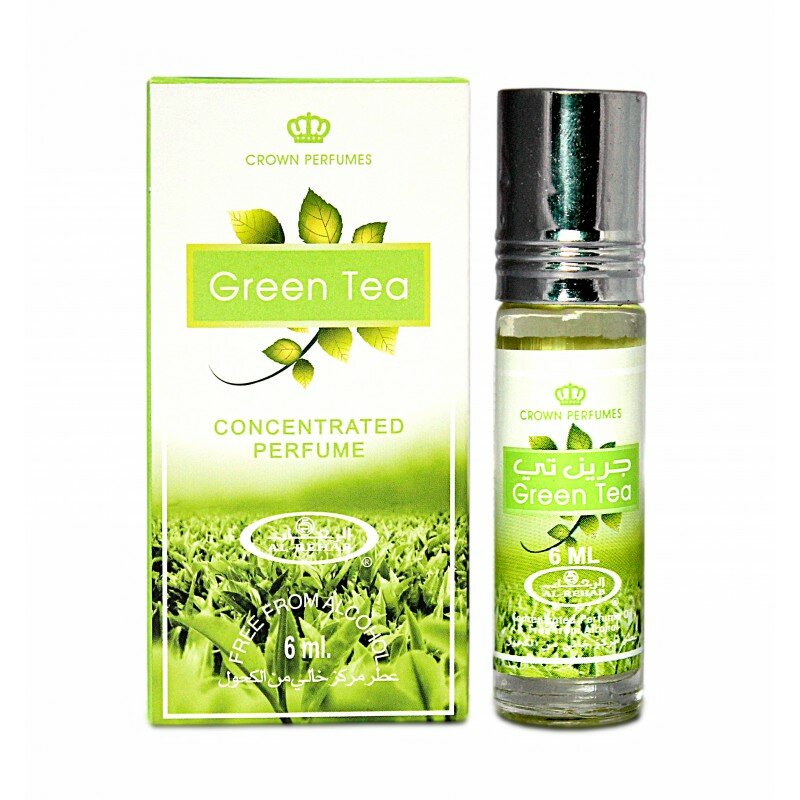 Al-Rehab Concentrated Perfume GREEN TEA (Масляные арабские духи зеленый ЧАЙ, Аль-Рехаб), 6 мл.