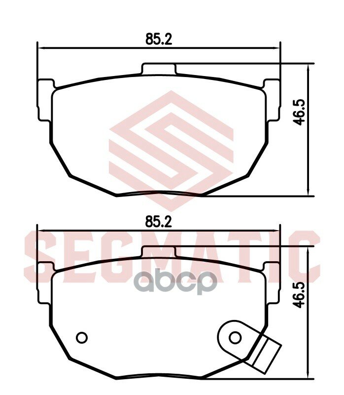 Колодка торм диск зад HYUNDAI ELANTRA 1.6 2003 - 2006, HYUNDAI ELANTRA 2.0 2000 - 2006, HYUNDAI ELA SEGMATIC арт. SGBP2716