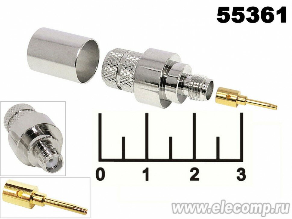 Разъем SMA гнездо обжимной RG-213 (C213F)