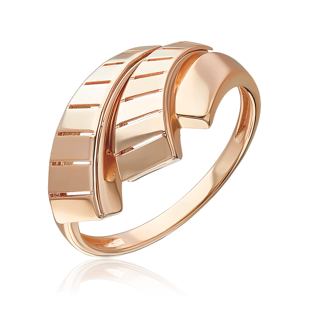 Кольцо PLATINA, красное золото, 585 проба