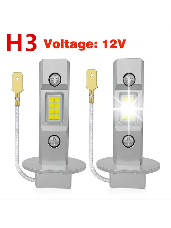 H3 12V LED Автолампа, 6500K, 60 Вт, 12000 лм