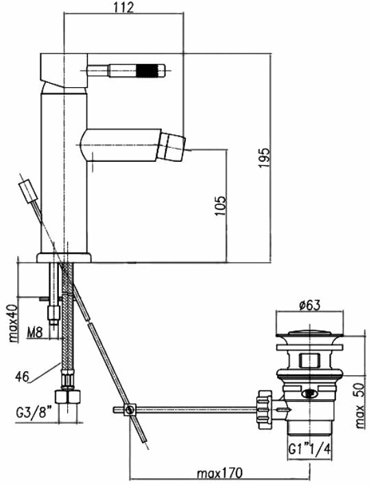 Смеситель Fiore Xenon 44BL5371