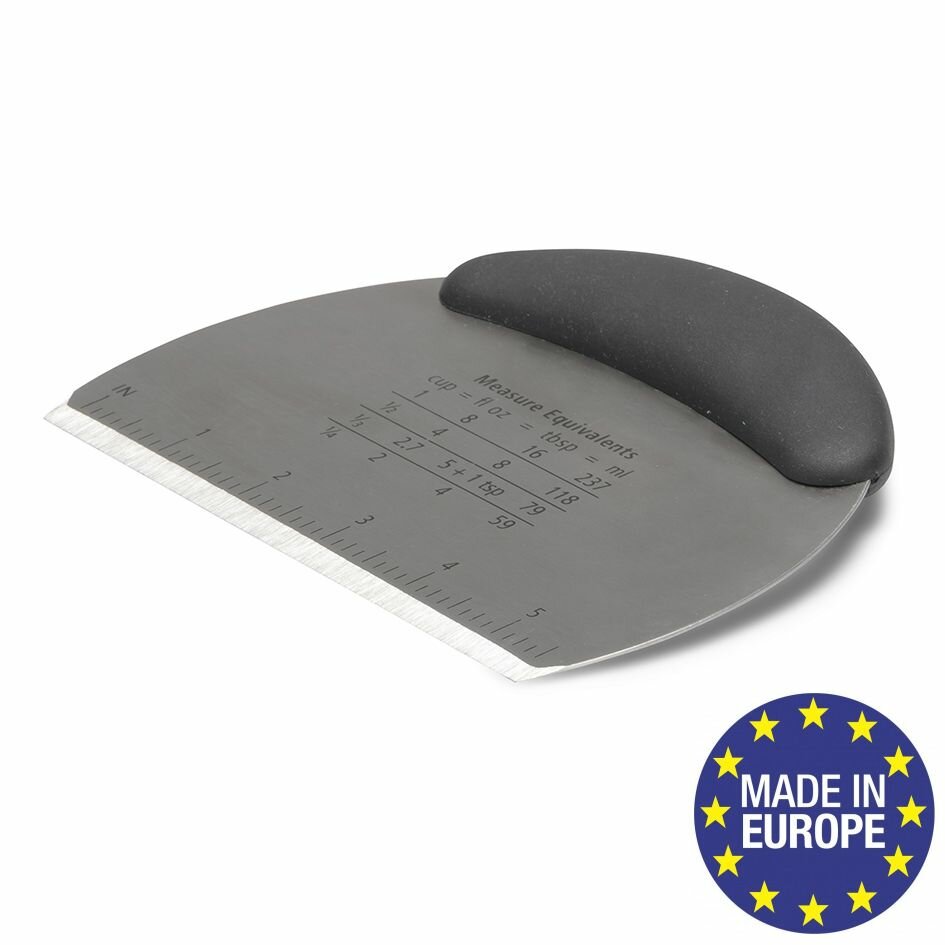 Скребок для теста металлический Patisse 16х12 см, нержавеющая сталь