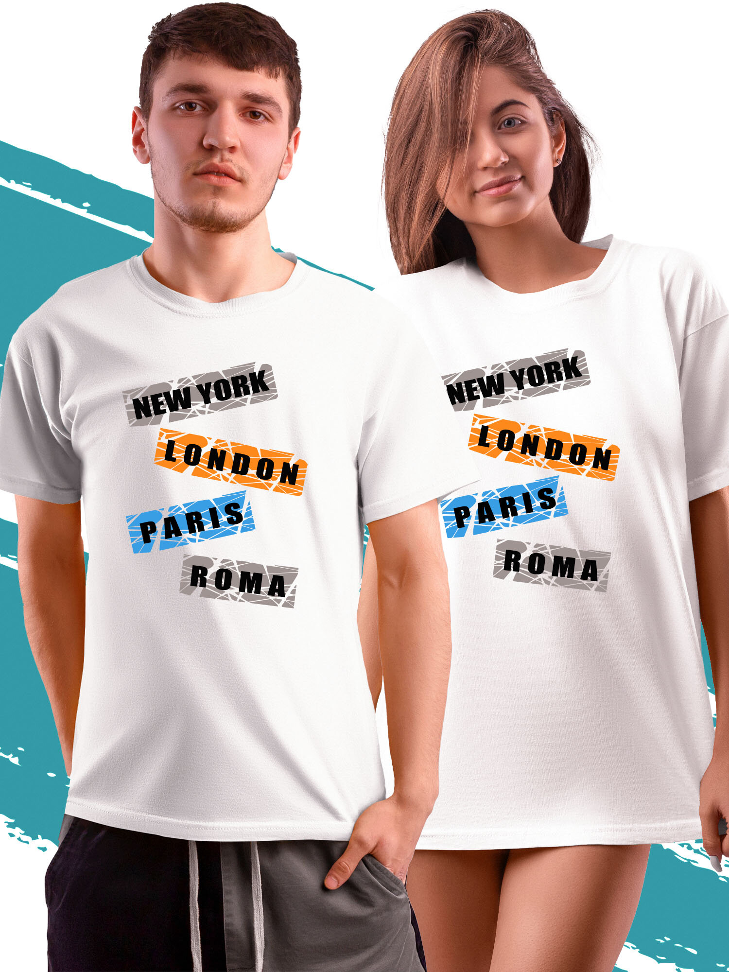 Футболка Лондон Париж Рим Paris Rome London