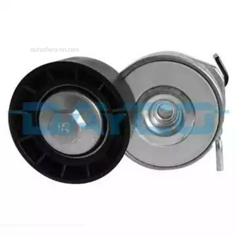 DAYCO APV2463 Натяжитель ремня PEUGEOT 206 01-, 206 SW 02-, 206+ 09-, 407 04-, 407 SW 04-, BIPPER 08-, EXPERT 07-, PARTNER 06-, CITROEN BERLINGO 05-, C5 08-, JUMPER 06-, JUMPY 07-, NEMO 08-, XSARA PICASSO 05-, FIAT SCUDO 07-,