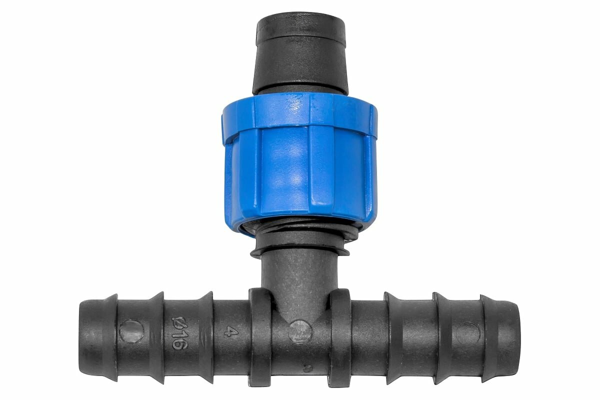 MasterProf тройник переходной ленты капельного полива на капельную трубку 16 мм ДС.060092