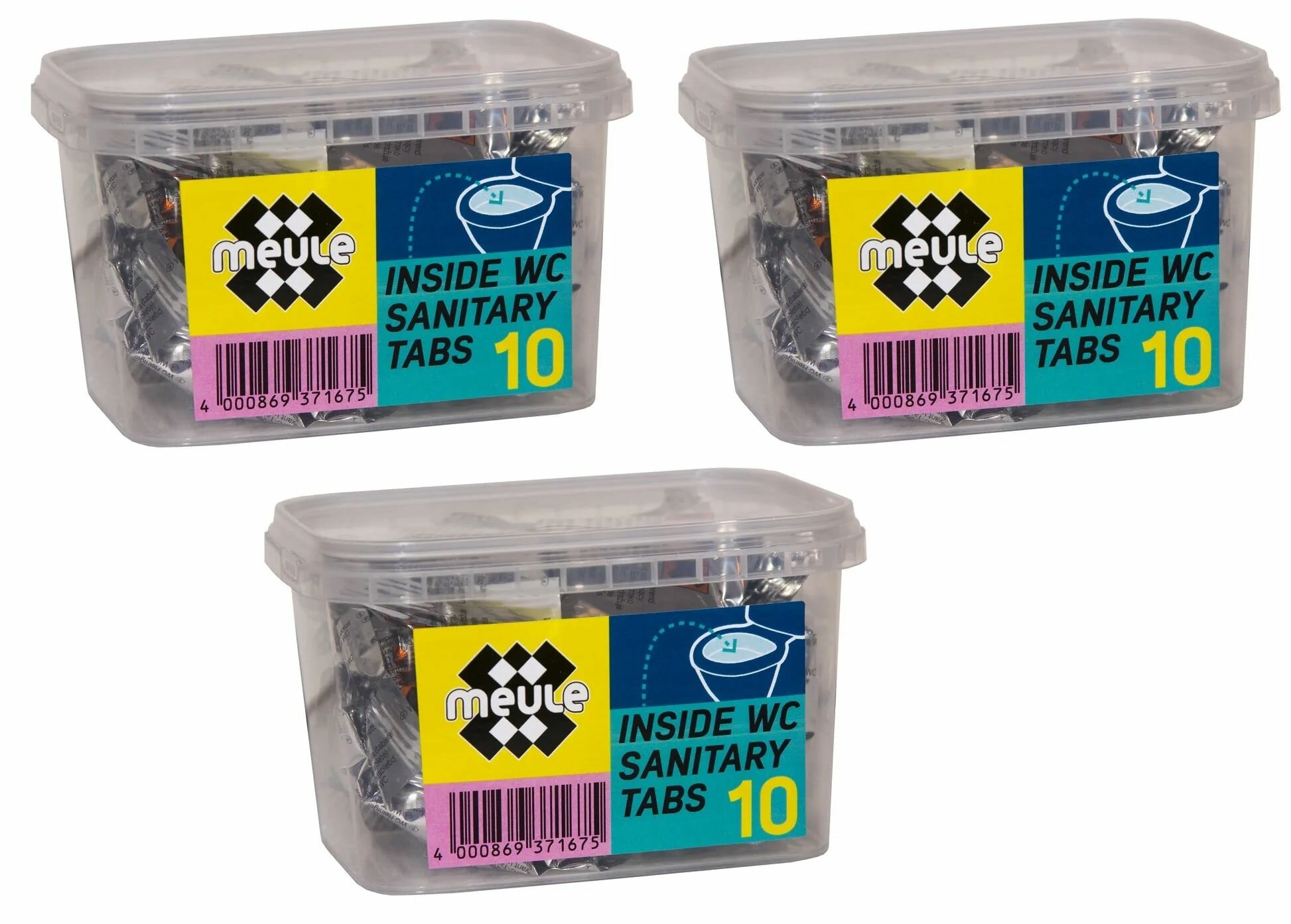 Meule Таблетки для чистки внутренней полости унитаза, 25 г, 3 уп.