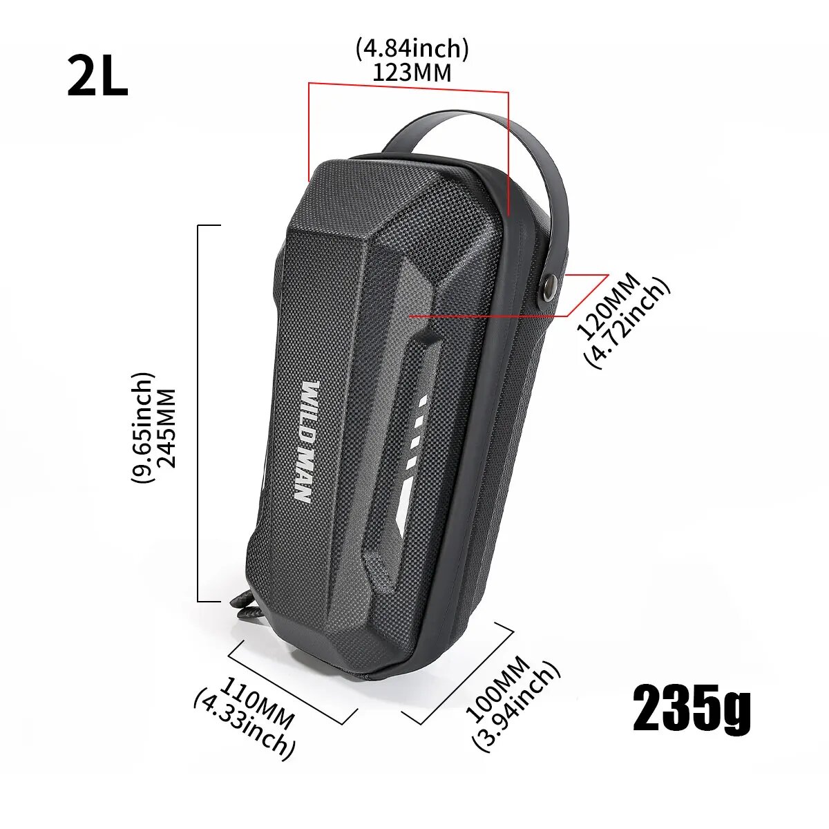 Сумка на велосипед WILD MAN BBG142, 2L