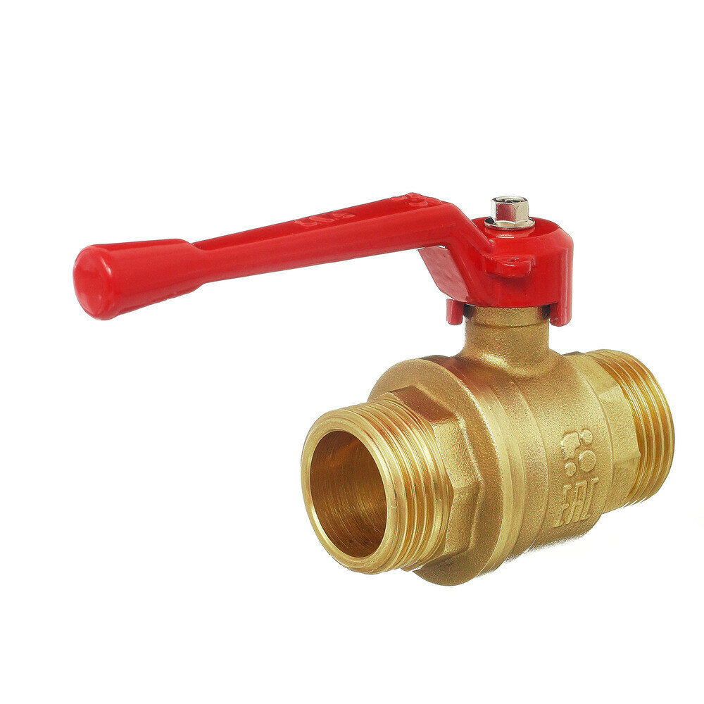 Кран шаровой латунный БАЗ Standart 1 НР(ш) х 1 НР(ш) проходной ручка прямой (БАЗ. А32.0.25.40) БАЗ БАЗ. А32.0.25. НГ.40