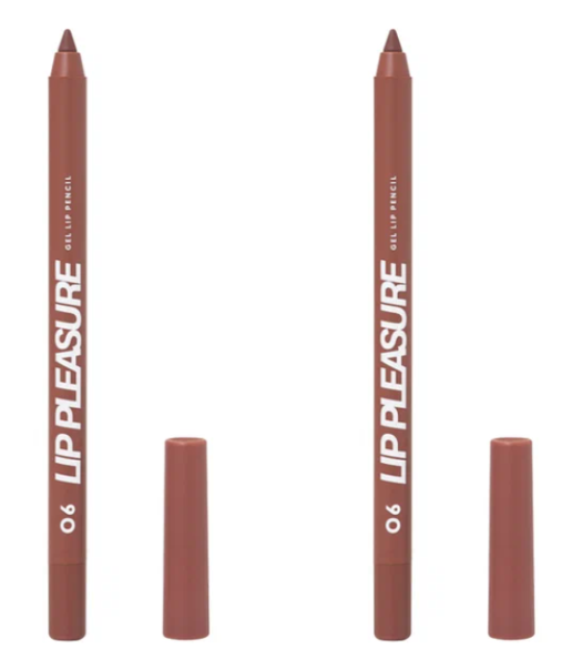 Карандаш для губ гелевый Love Generation Lip Pleasure, тон 06 коричневый, 1,35 г, 2 шт