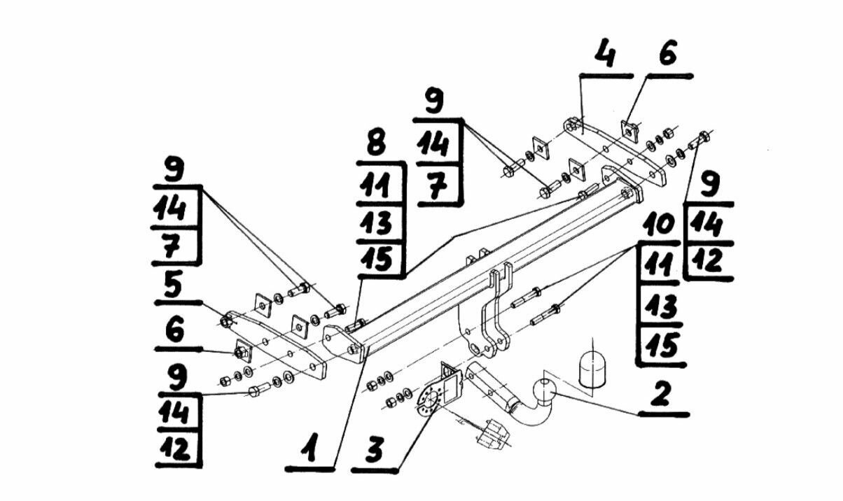 Фаркоп на Volvo XC60, кроме R-Design 2008-2012, 2012-2017 (паспорт и сертификат в комплекте)(без электрики) Steinhof. V-284