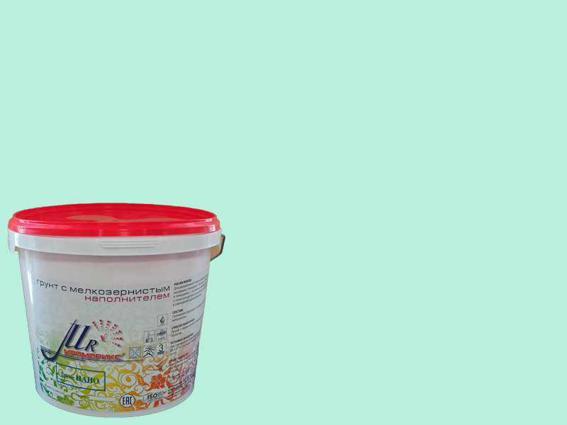 Грунт ВД-АК тонирующий с Мелкозернистым наполнителем Мраморикс™ нано под ДП, Бирюза, 7кг