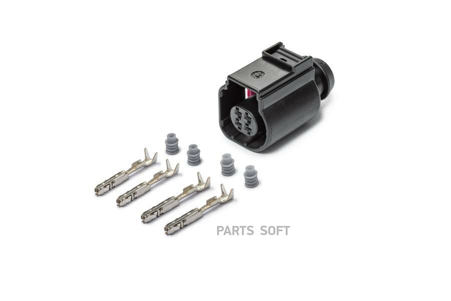 AX6774S CARGEN Разъем 4H0973712 (4pin) 4 контакта датчика ABS (задний) для Ford, Seat, Volkswagen. (Cargen)