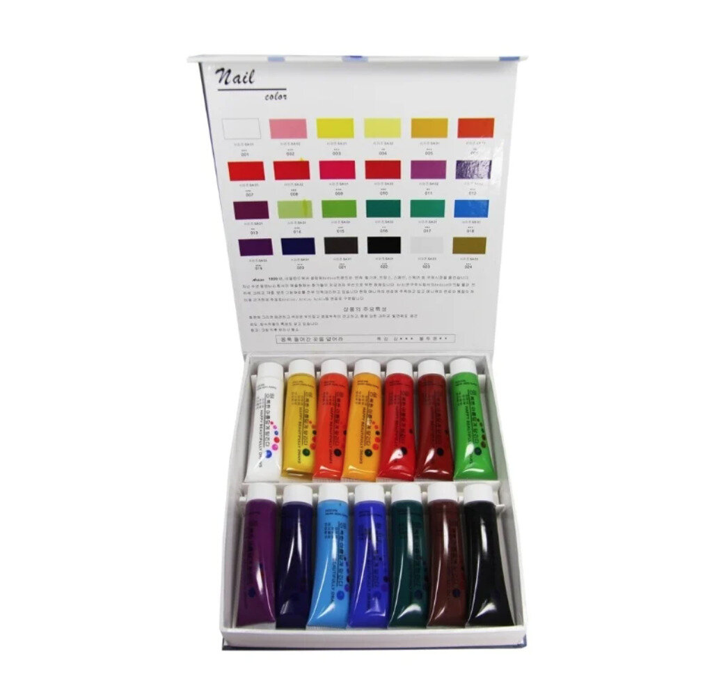 Alex Beauty Concept Краски акриловые 3-D, 14 цветов