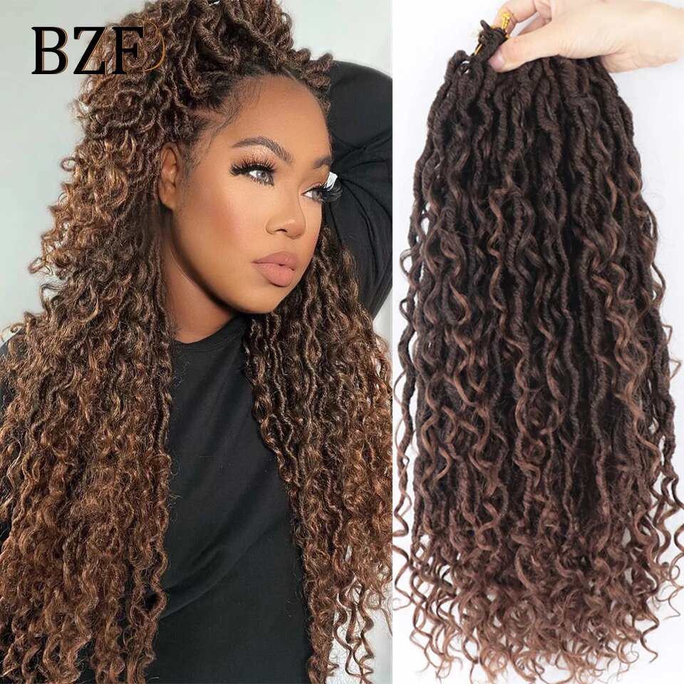 Blazingfire Омбре Goddess синтетические косы 18 дюймов Коричневый, 22 дюйма, 4Pcs(40Strands), 1B 30