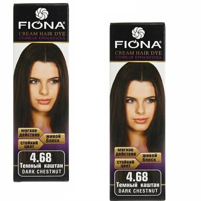 Крем-краска Fiona Темный каштан 4.68/6468 , 2шт
