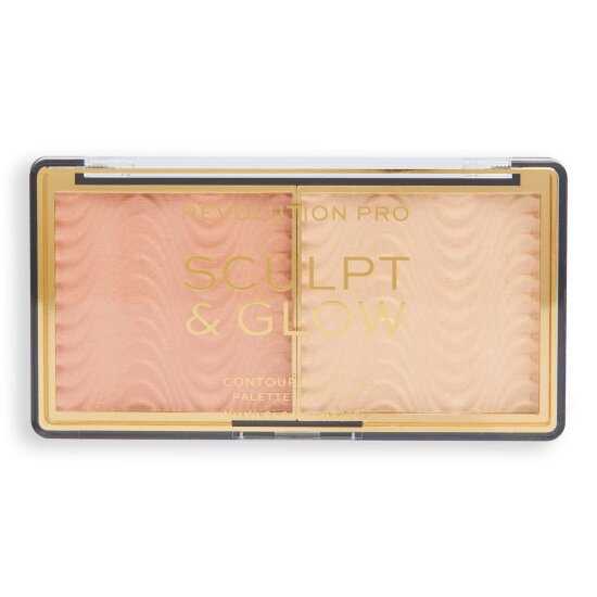 Палетка для макияжа лица Revolution Pro Sculpt & Glow Palette Light-Medium, 16 г