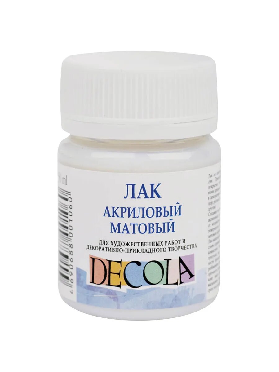 Лак акриловый матовый "Декола", 50 мл, в банке