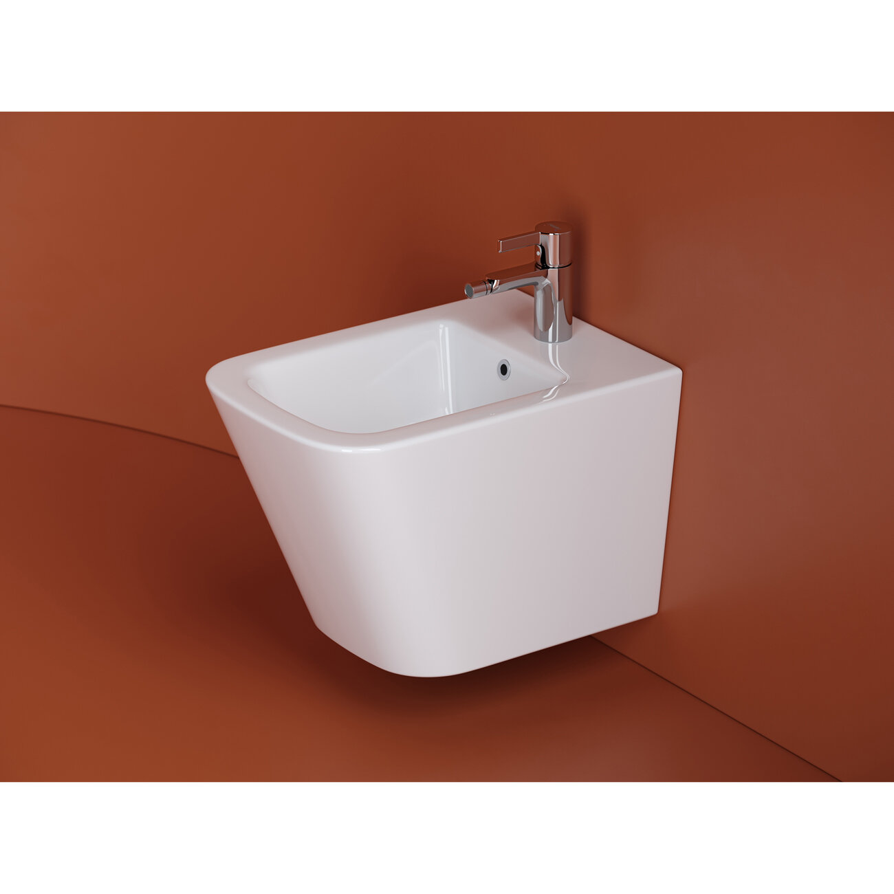 Биде подвесной Ceramicanova (Керамиканова) Union CN4010 Белый