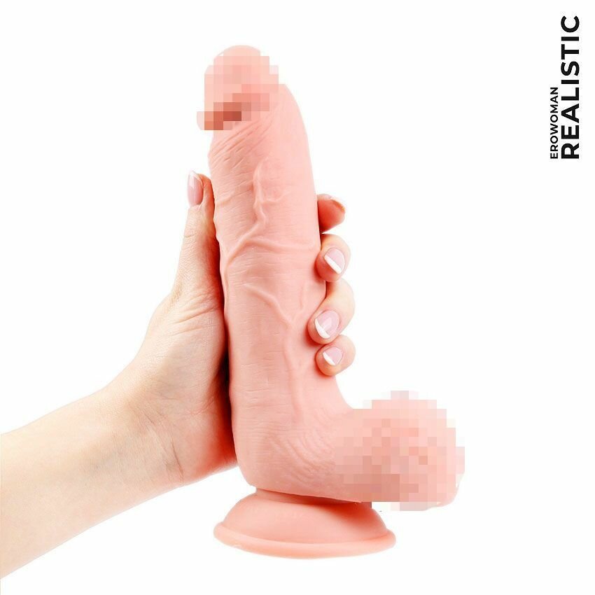 Erowoman-Eroman Фаллоимитатор L рабочей части 160 мм, D 44 мм, коричневый