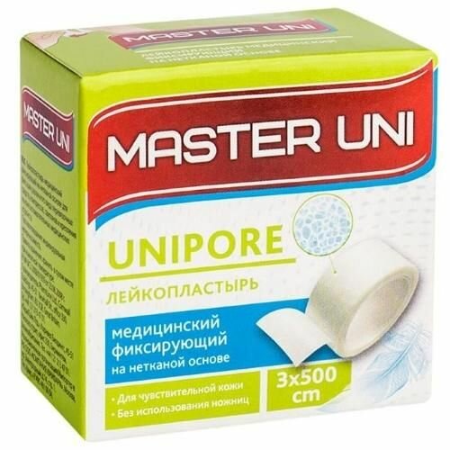 Пластырь на нетканой основе Master Uni Unipore 3х500 см